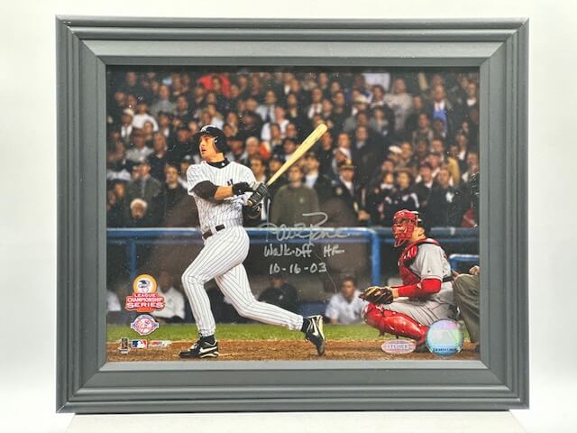 Aaron Boone Signed Walk-Off HR Photo Yankees 2003 - NY Sports Shop
